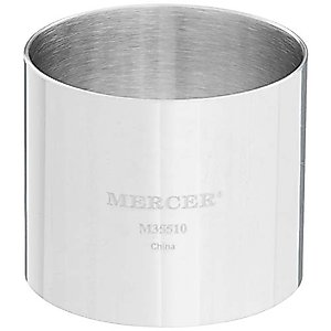 Mercer Culinary Steel Ring Mold Chef, 2 Inch x 1.75 Inch, Stainless