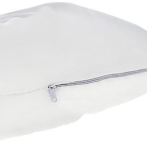 Acorn Baby Full Body Pillow - Light Gray 55 x 31in Firm Curved Body Pillow with Jersey Cover for Belly and Back Support