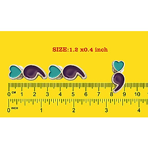 50-Pack Semicolon Mental Health Suicide prevention awareness Lapel pins Bulk Metal Purple & Teal Ribbon pin Souvenir Series Gifts