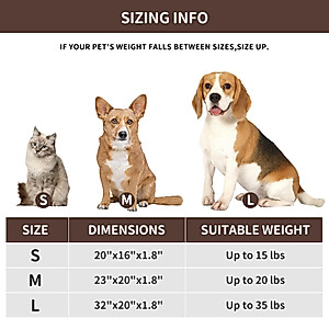 NAMOTEK Outdoor Heated Pet Bed for Cats Dog in Winter with Orthopedic Foam Base Auto Constant Temperature Electric Heating Pad & Waterproof Liner for Dog House Cabin Cot Doorway(19.7"Lx15.7"Wx1.7"Th)