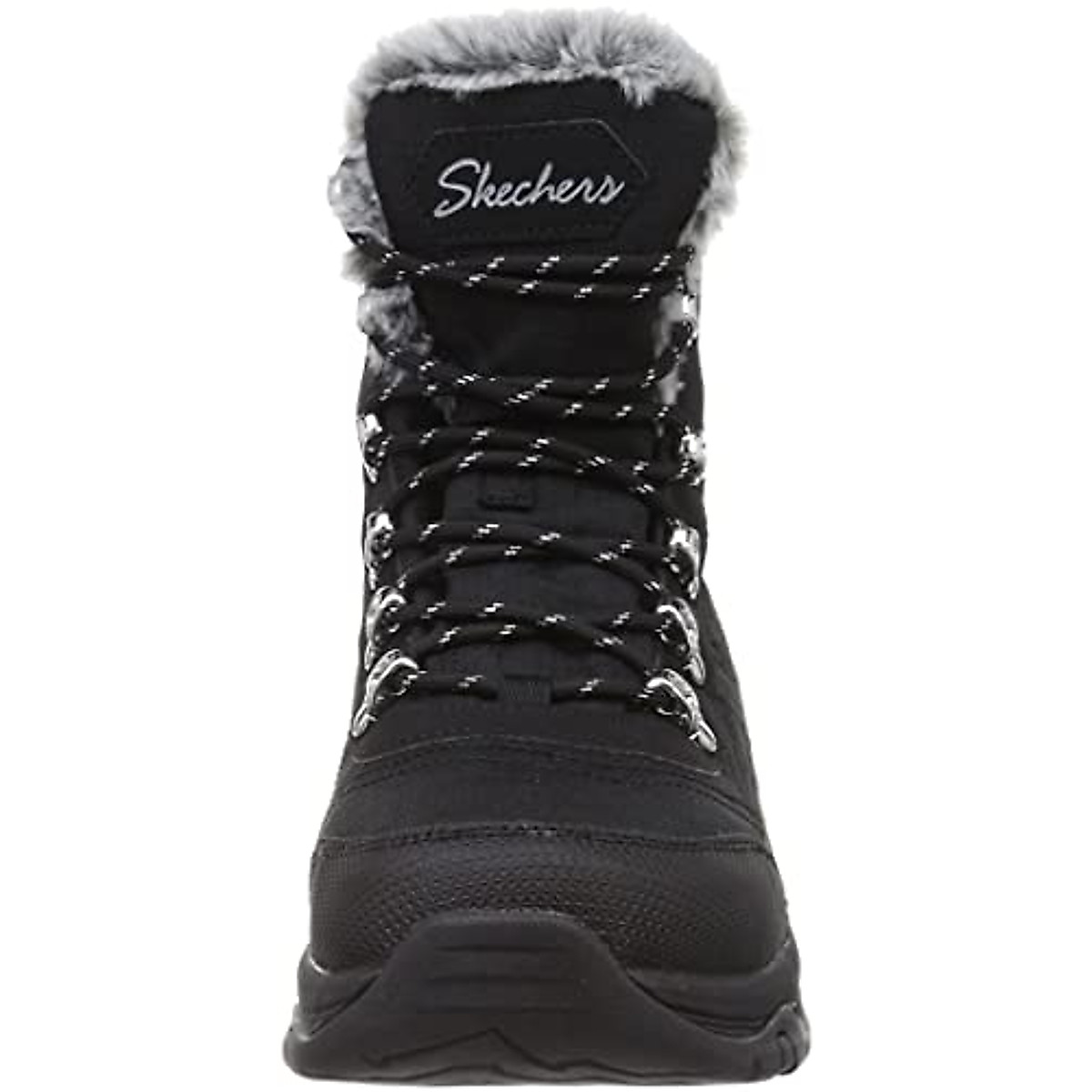 Skechers Women's Cold Weather Boot Snow, Black, 8.5
