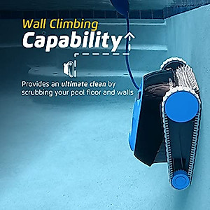 Dolphin Nautilus CC Automatic Robotic Pool Cleaner - Ideal for Above and In-Ground Swimming Pools up to 33 Feet - with Large Capacity Top Load Filter Basket…