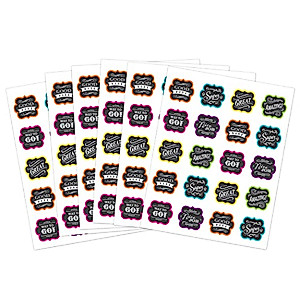 Teacher Created Resources (5618) Chalkboard Brights Stickers