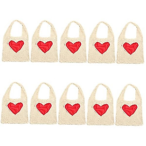 VALICLUD 10pcs Beach Vegetable Portable for Wife Cotton Hobo Women's Girls Crochet Vegetable& Container Knit Long Foldable Fruits Women Vegetables Shopping Fruit Sundries with Girl Woven