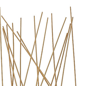 JUOPZKENN 50pcs Floral Picks Clips Reusable Golden Metal Wire Floral Place Card Holder 6in Photo Memo Holder Pick for Wedding Engagement(Round)