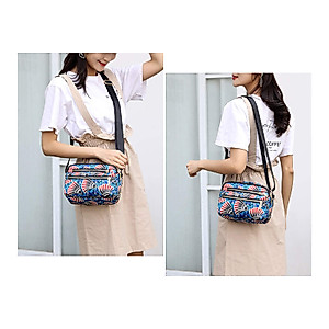 NOTAG Small Crossbody Bags Nylon Travel Shoulder Handbags Women Messenger Purses Pocketbooks (Yellow)