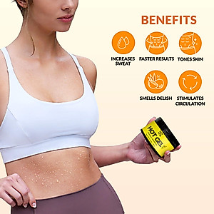 Hot Vita Hot Gel – Sweat Cream Workout Enhancer Belly Slimming Gel (4 oz)