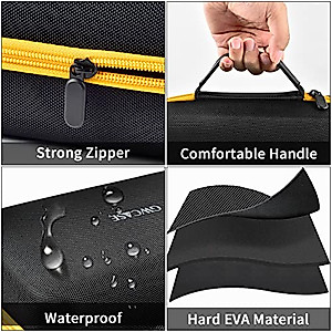 GWCASE Case Compatible with DEWALT 8V MAX Cordless Screwdriver Kit DCF682N1, Gyroscopic Storage Holder with Mesh pocket for Electric Screwdriving Drill Bit Set, Battery Pack, Charger (Box Only)