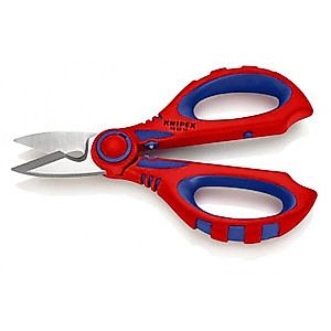 Knipex 95 05 10 SB Electricians' Shears with Multi-Component Grips, fibreglass-Reinforced 160 mm (Blister Packed)