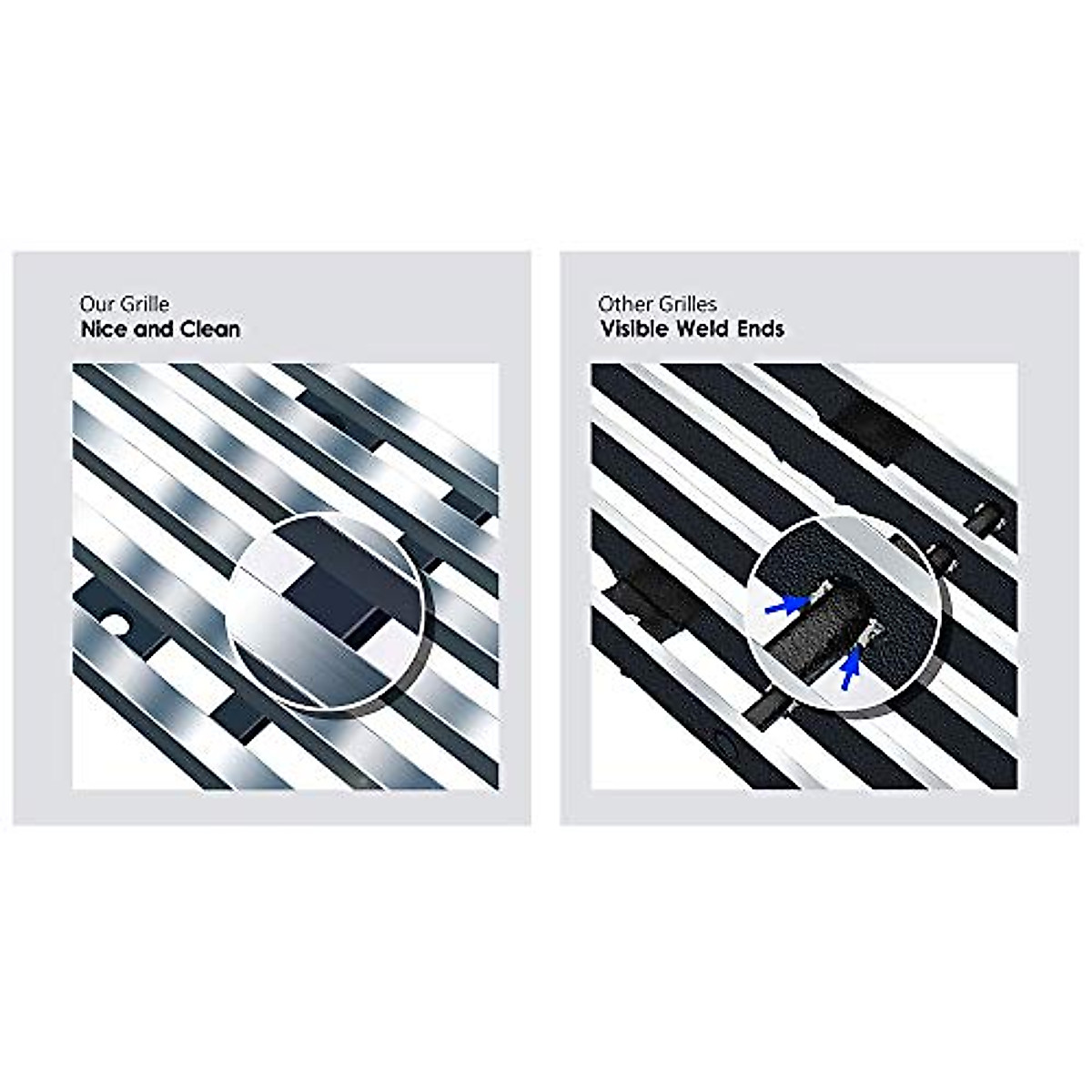 APS Compatible with Dodge Ram 2002-2005 Main Upper Stainless Steel Chrome Billet Grille Grill Insert D65720A