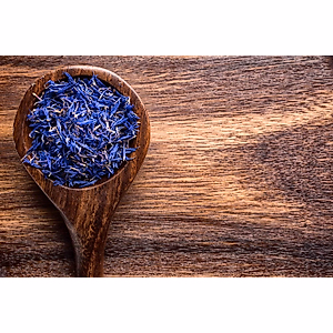 Pure Blue Cornflower Petals - 100% Natural Centaurea cyanus - Dried, Grown in Germany Herbal Cornflower Flowers for Cupcakes, Lattes, Tea Blends, Bath Products, Gifts, Crafts