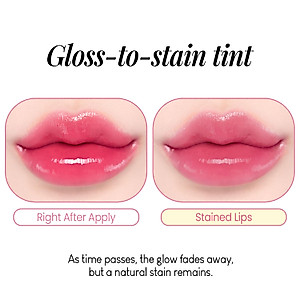 LOVB LOVB Pudding Glow Korean Lip Tint | Long-Lasting Lip Gloss Tint for Glowy | Moisturizing, Non-Sticky Glossy Lip Stain 0.14 Oz (03 CANDY BERRY)