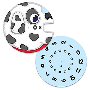 Carson Dellosa Ez-Spin Multiplication Math Cutouts, 18 Math Manipulative Cutouts for Bulletin Board & Classroom Décor, Math Classroom Cut-Outs, Multiplication Cutouts for Classroom Math Games