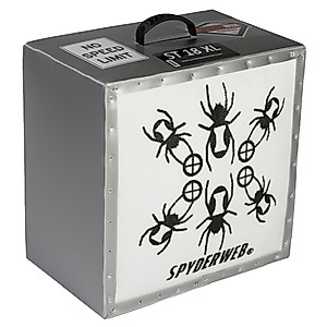 SpyderWeb ST18XL-Crossbow Archery Target for 500 FPS or More-18x18x14-Field Tip Only-No Speed Limit Stopping Power