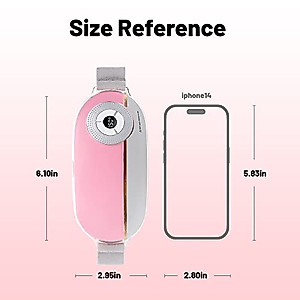 Heating Pads for Cramps, Menstrual Portable Cordless Heating Pad with 4 Heat Levels and 4 Massage Modes, Heating Pad Gift for Back Pain Gift for Women (Pink)