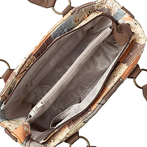 Donna Sharp Reese Bag in Birdie - Structured Shoulder Bag with Double Straps