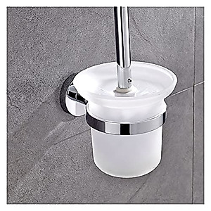 Toilet Bowl Brush Holder for Bathroom Wall Mounted Stainless Steel Rust Resistance Cleaning Tools Bathroom Accessories