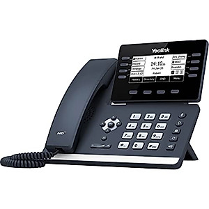 Yealink SIP-T53W IP Phone - Corded - Corded/Cordless - Wi-Fi, Bluetooth - Wall Mountable, Desktop - Classic Gray