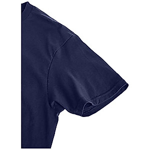 Hanes Men's Nano Premium Cotton T-Shirt (Pack of 2), Navy, X-Large