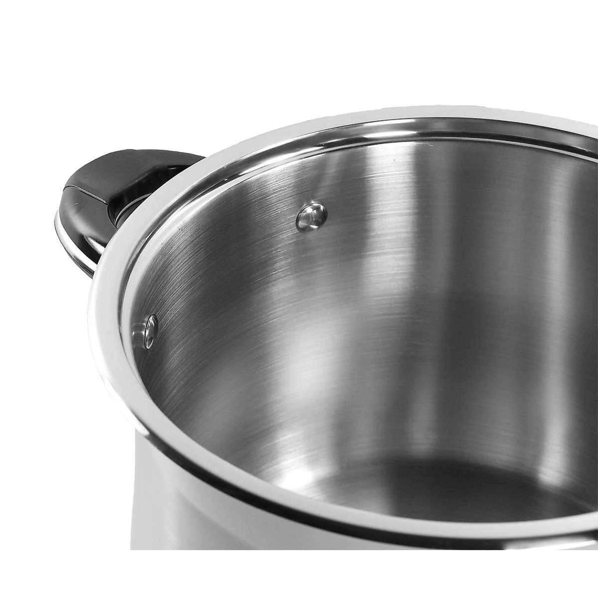 10 Qt Stock Pot 18/10 Stainless Steel Super Double Capsulated Bottom w/Glass Lid