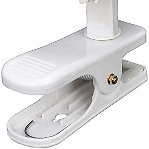 Brentwood Kool Zone Clip On Desk Fan, 2-Speed 6-inch, White