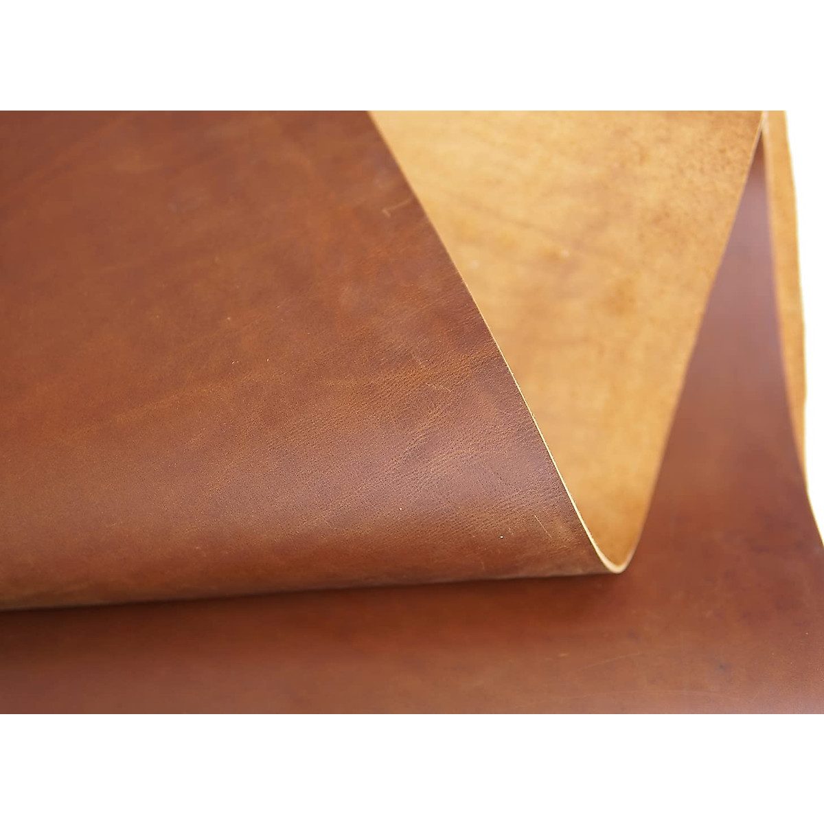 Jeereal Tooling Leather Sheets 2.0mm (5-5.5oz) Thick Full Grain Cowhide Leather Square for Crafts Crafting Leather