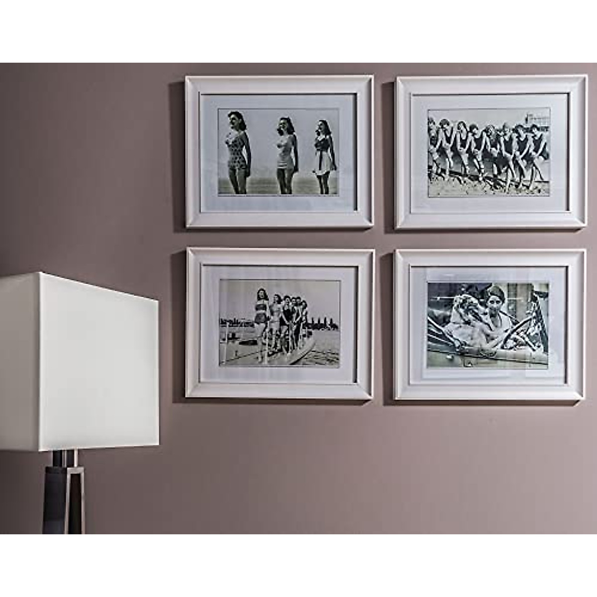 32-Pairs(64 Strips) Medium Picture Hanging Strips Heavy Duty, Hook and Loop Tape, Picture Hanger Damage Free, Water-Resistant Adhesive Strips for Frame Hanging and Christmas Decorations