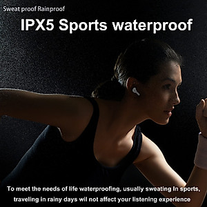 Wireless Earbuds,Bluetooth 5.2 Touch Control Built in Mic Ear Buds Noise Cancelling Air Buds Headphones with 48Hrs Charging Case Waterproof Deep Bass Headset for iPhone Samsung Android in-Ear Earbuds