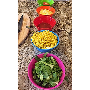 Mintra Home Snack Bowls (Small 6pk (600ml), Assorted) - 5.75inW x 2.25inH