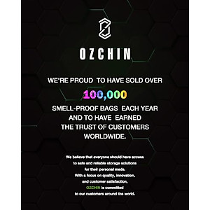 OZCHIN Smell Proof Bag with Combination Lock Tobacco Pipe Pouch Bag File Organizer Case Container Medicine Lock Box Odorless Storage Bag Great Gift for Friend