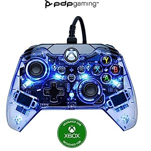Afterglow LED Wired Game Controller - RGB Hue Color Lights - USB Connector - Audio Controls - Dual Vibration Gamepad- Xbox Series X|S, Xbox One, PC