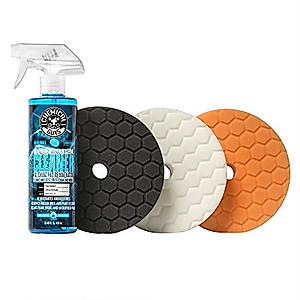 Chemical Guys BUFX703 Hex-Logic Quantum Buffing Pad Sampler Kit, 16 fl. oz (4 Items) (6.5 Inch Fits 6 Inch Backing Plate)
