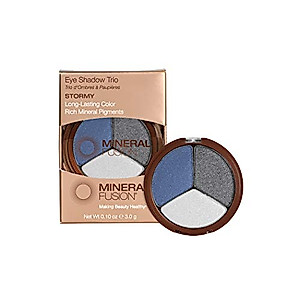 Mineral Fusion Eye Shadow Trio, Stormy, 0.1 Ounce