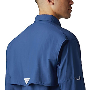 Columbia Men's PFG Bahama II Long Sleeve Shirt, Breathable with UV Protection, Carbon, Large