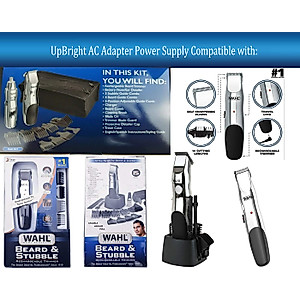 UpBright AC/DC Adapter Compatible with Wahl 9916D 9916C 9880L 9860 9860L 9818L 9818 9916-4301 4501 1008 1117 Beard Clipper Trimmer 5622 5621 5623 Groomsman WNT-8 9 2 S004MU0400090 4.2V-5V Power Supply