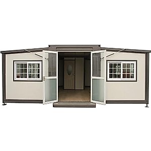 Generic Foldable Luxury Villa Expandable Portable House Foldable Container House 40 ft conter Homes, wihte