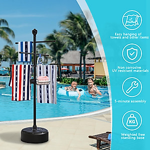 Pool Towel Rack Outdoor