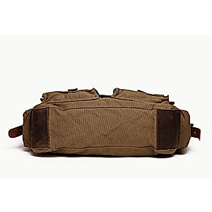 Berchirly 13.3Inch Laptop Bag Vintage Military Man Canvas Messenger Bags For Women Men