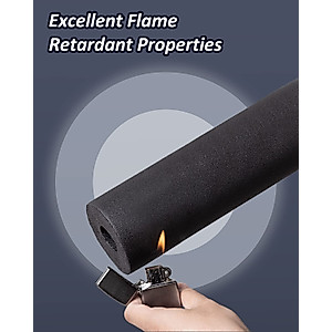 Pipe Insulation Foam Tube - 1" Foam Tubing for AC Unit, Guitar Stands, Exercise Machine Handle and Roof Rack, - 1"(25mm)ID 1-13/32"(43mm)OD - 6Ft