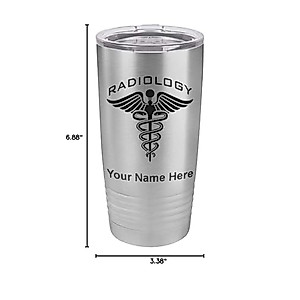 LaserGram 20oz Vacuum Insulated Tumbler Mug, Radiology, Personalized Engraving Included (Stainless Steel)