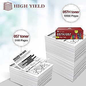 Toner Kingdom Compatible Toner Cartridge Replacement for Canon 057 057H CRG-057 CRG-057H Toner for Canon ImageCLASS LBP226dw LBP227dw MF445dw MF448dw MF449dw Printer Toner (Black, 1 Pack)