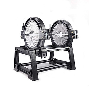 Lidhujnk 110V 2 Clamps Manual Pipe Fusion Welder PE HDPE PB PVC Piping Welding Machine, Pipe Hot Melt Welder 63-200mm