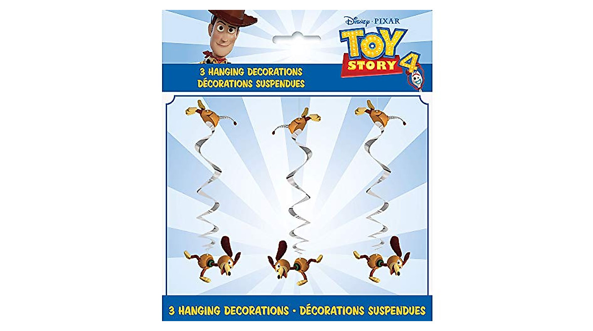 Toy Story Slinky Dog Decorations - 3-Pack Hanging Swirls, 26"
