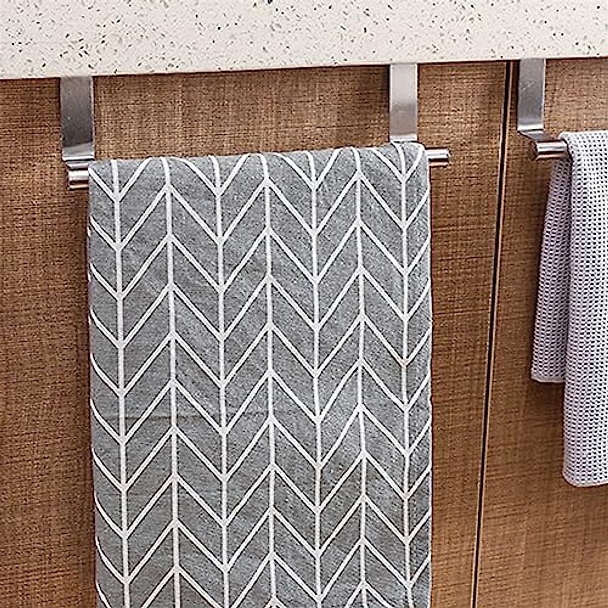 SOOVI Pot Lid Holder Steel Towel Rack Bathroom Towel Holder Stand Kitchen Cabinet Door Hanging Organizer Shelf Wall Mounted Towel Bar