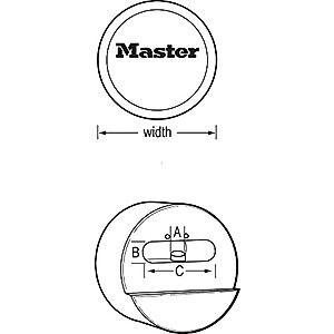 Master Lock - Master Hidden Shackle Lock - N.6271N Bump Proof Technology