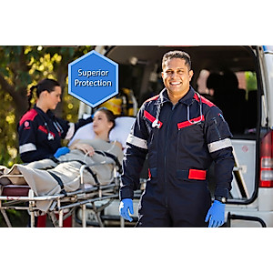 STRONG 'n FLEX Box of Large Nitrile Exam Gloves, 100 ambidextrous gloves