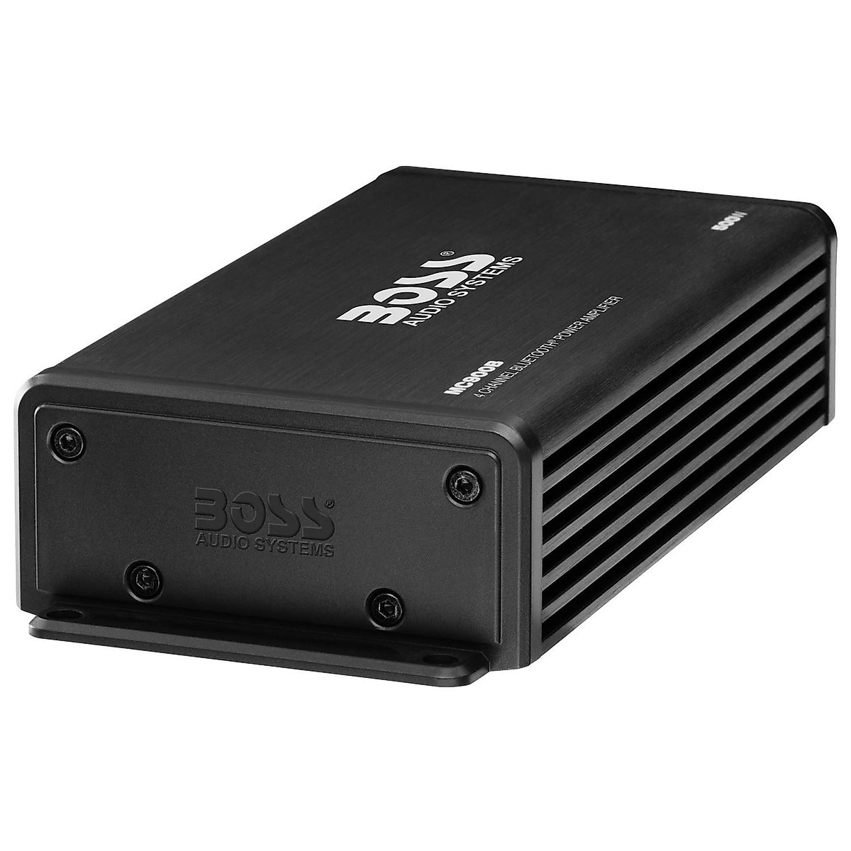 BOSS Audio Systems MC900B 4 Channel Amplifier for ATV UTV Car Marine - 500 High Output, Low Level Inputs, Full Range, Weatherproof, Bass for Subwoofer