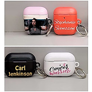 Custom Colored AirPods Case with Your Text - Best Personalized AirPods Pro 2nd Generation Case for Basketball, Football, Baseball Fan Girls, Boys, Men or Women