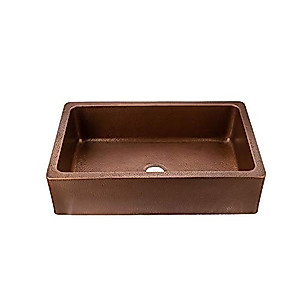 Vintage Tub & Bath 36 Inch Copper Single Bowl Apron Farmhouse Sink