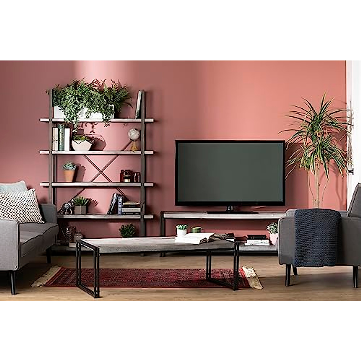 South Shore Gimetri TV Stand-Driftwood Gray